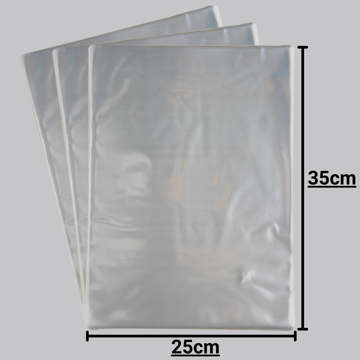 Saco Plástico PE Cristal 25x35 - Embala Commerce